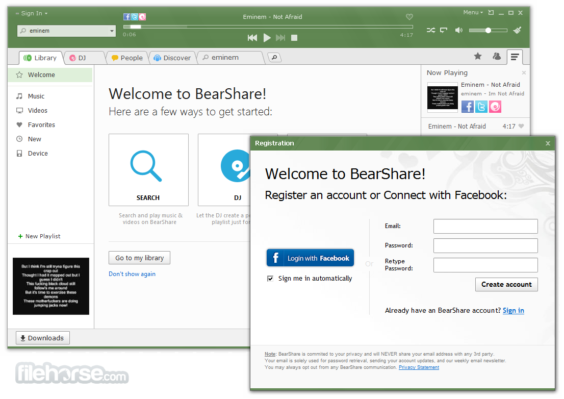 BearShare Lite indir - BearShare Türkçe indirVip