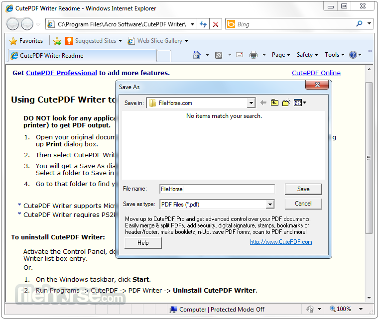 CutePDF Writer Windows 10 indir - indirVip