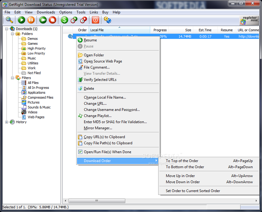 GetRight Download Manager indir - indirVip