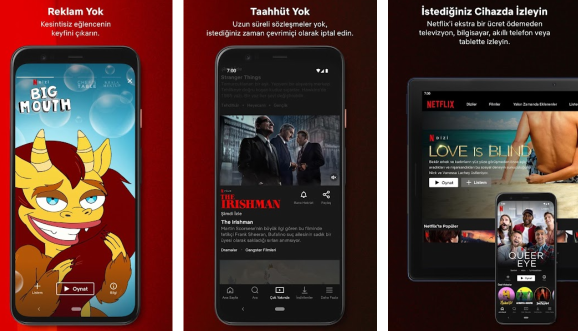 Netflix APK indir - Android Netflix - indirVip